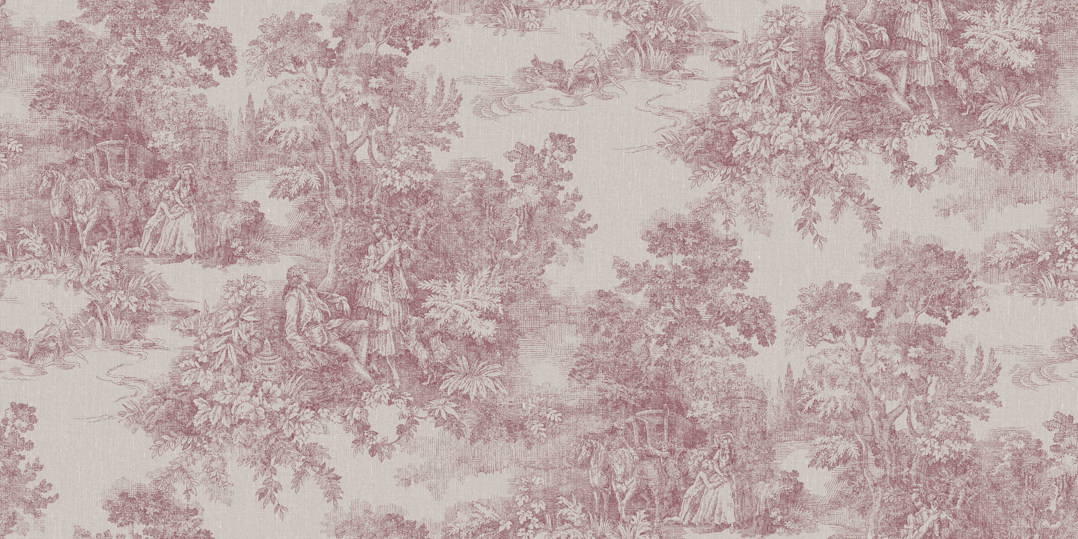 Toile De Jouy - 1664 fra Boråstapeter | Familietapeter