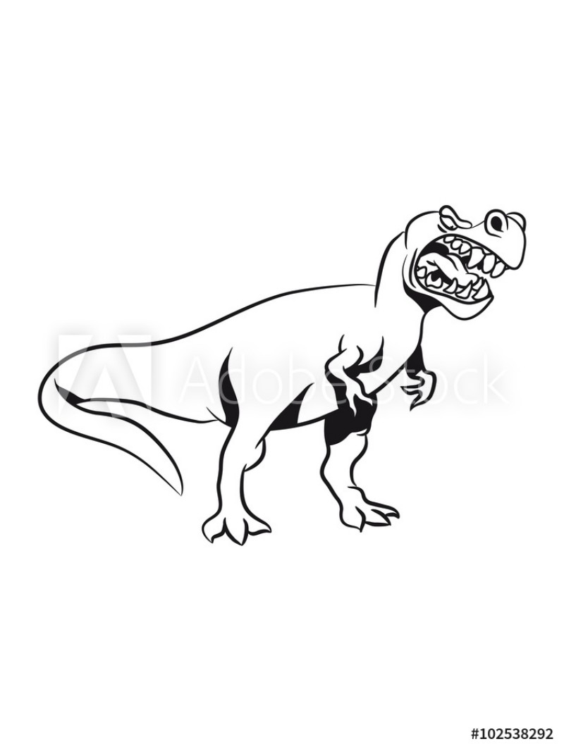 Wall mural Dinosaur T-Rex Tyrannosaurus Rex aggressive from Scandiwall ...