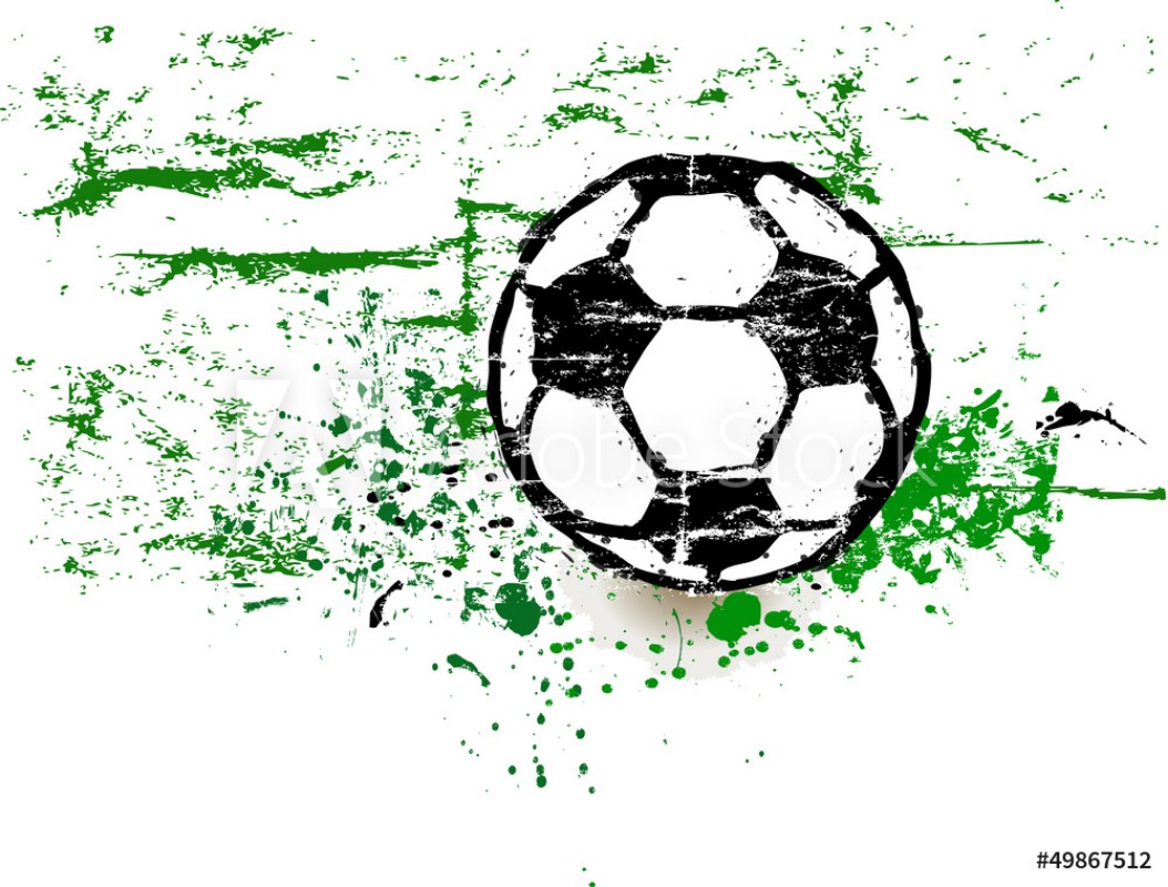 Wall mural Soccer Football design element free copy space vector from ...