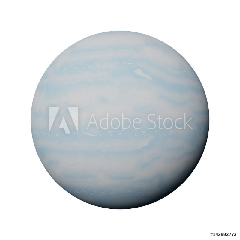 Fototapet Planet Uranus isolated on white background från Scandiwall ...