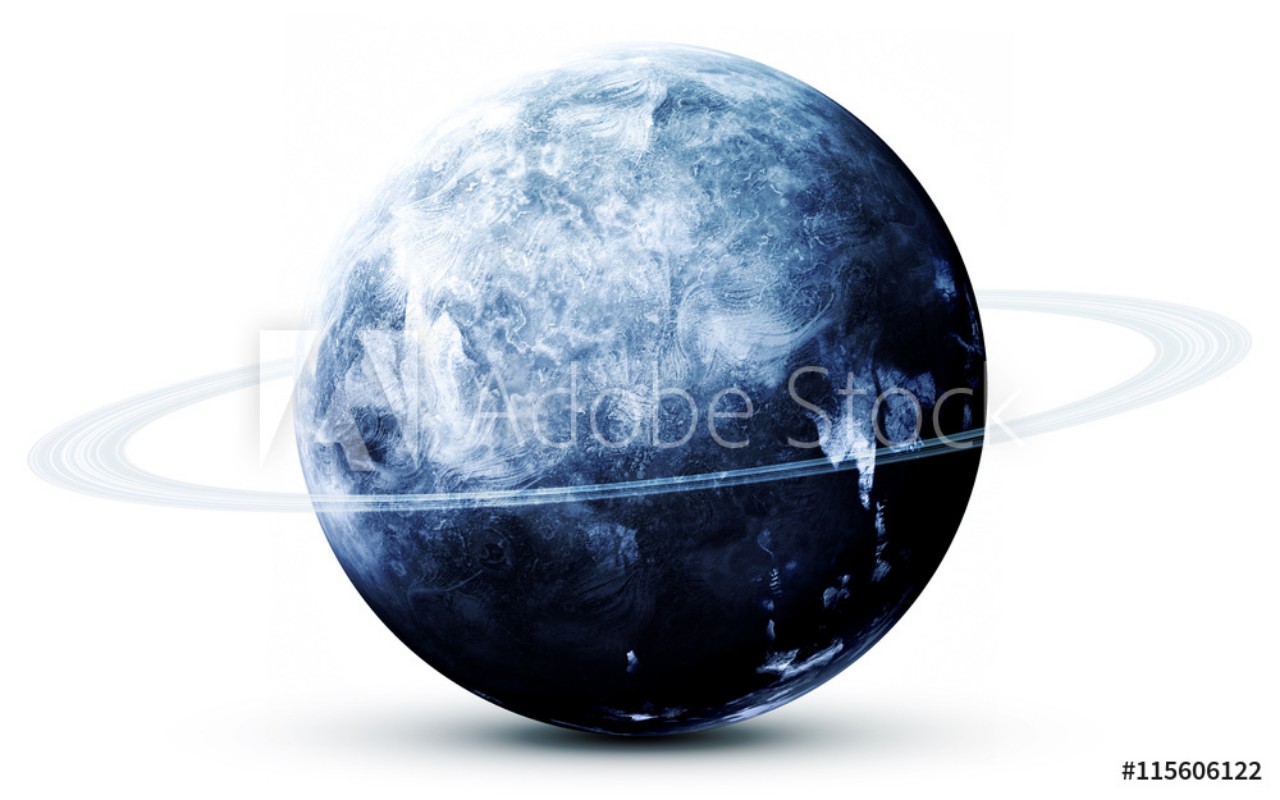Wall mural Neptune - High resolution 3D images presents planets of the ...
