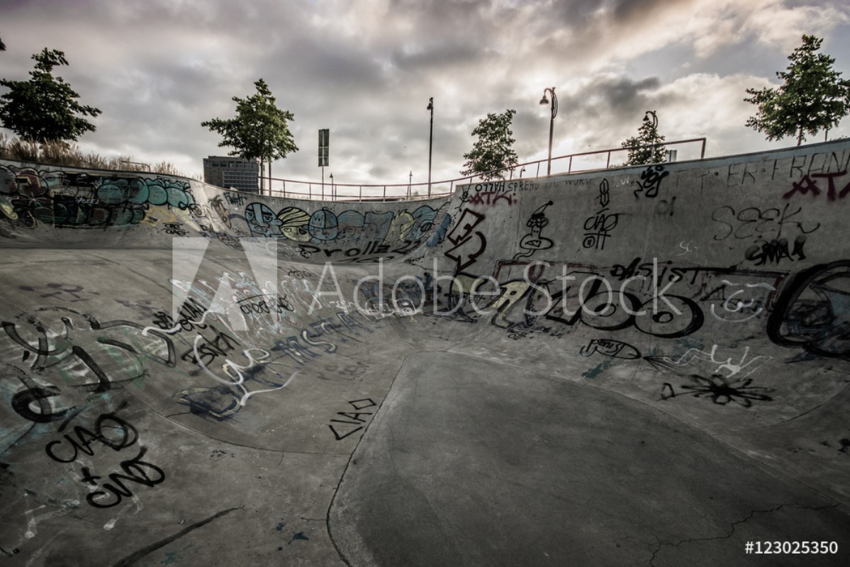 Wall mural At the skatepark from Scandiwall | Wallpassion.co
