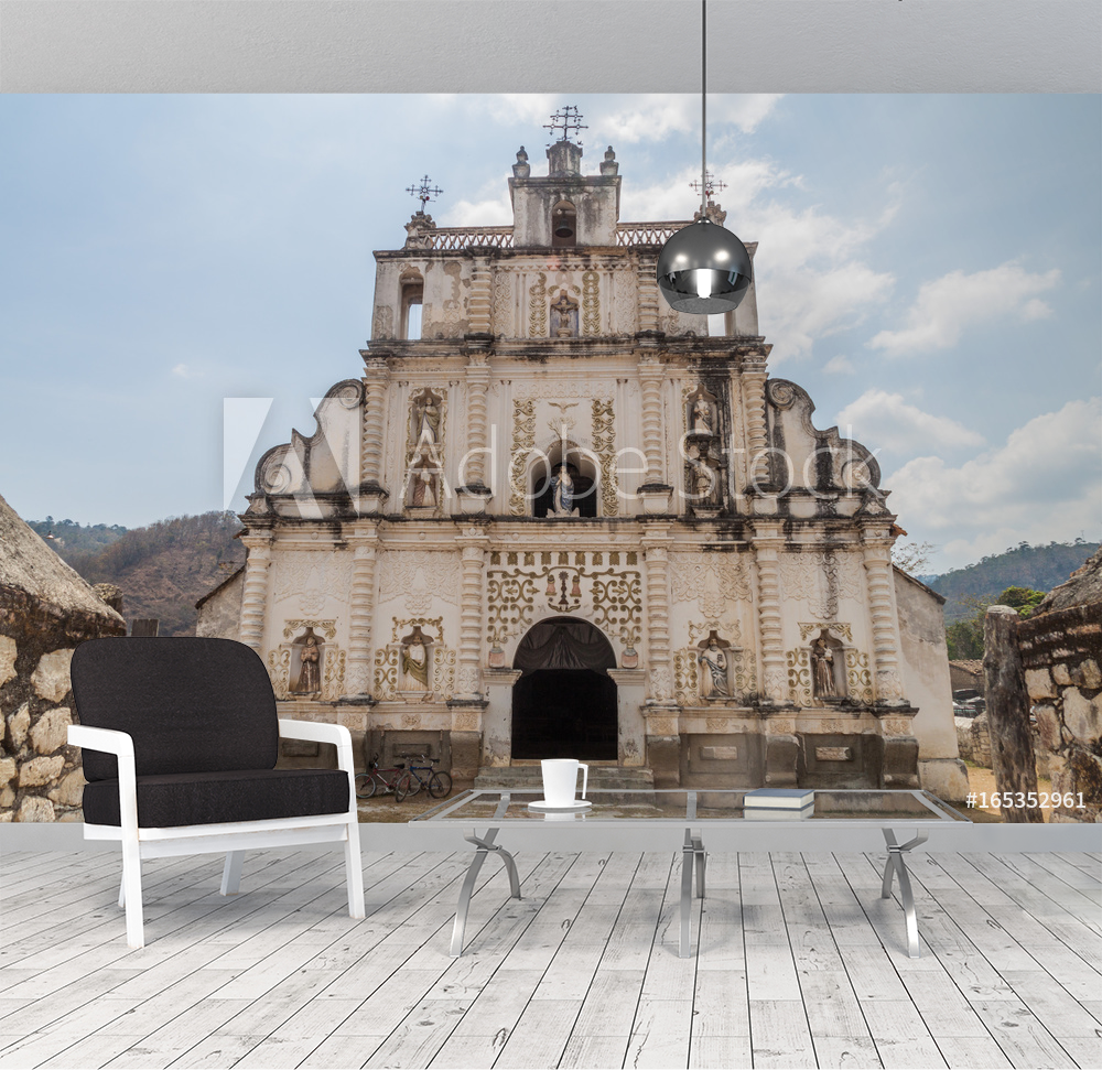 Old colonial church in San Manuel de Colohete village Honduras from ...