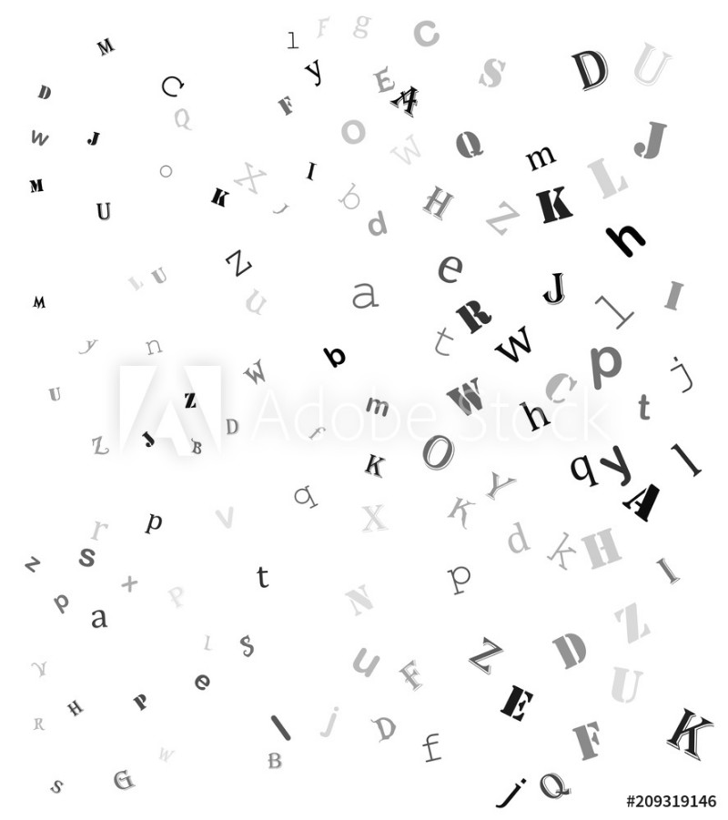 Falling random letters alphabet beautiful background design ...