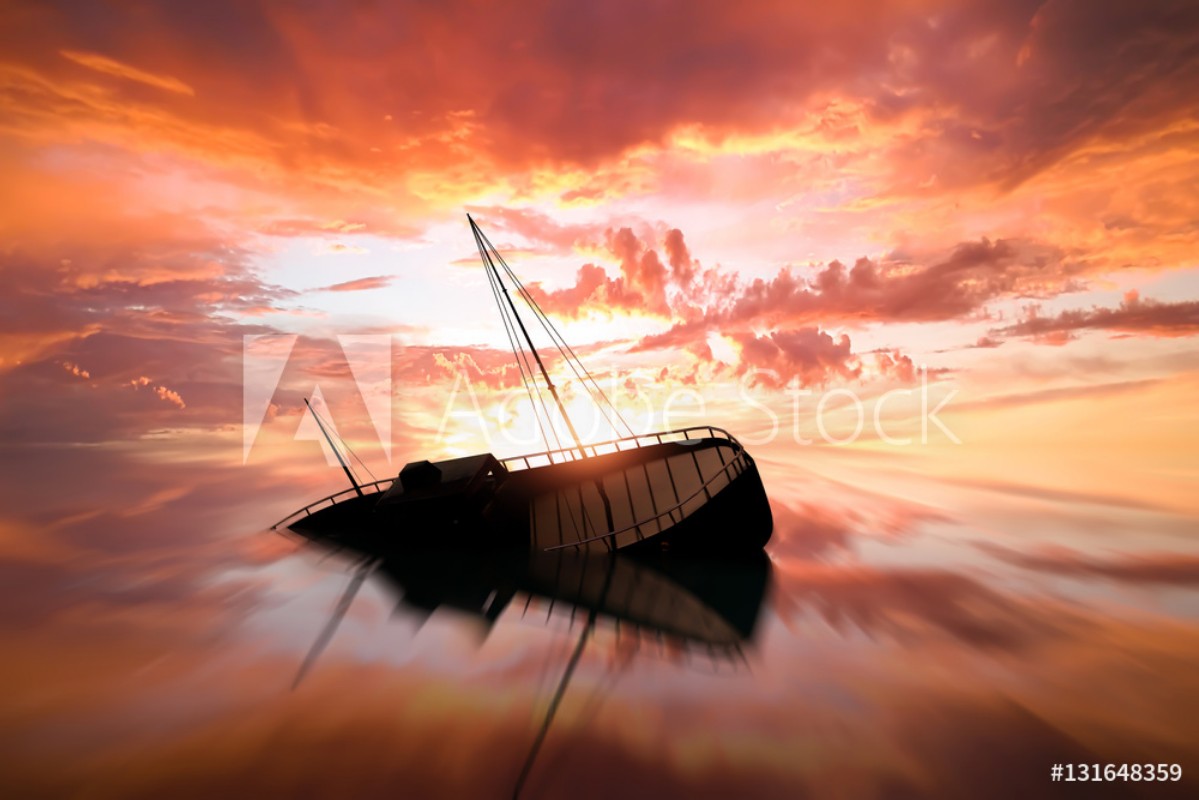 Shipreck from Wallmural | Wallpassion