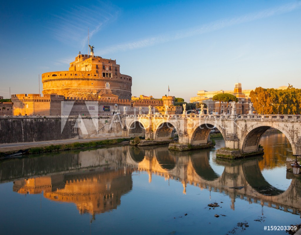 Holy Angel Castle at sunset Rome Italy Europe Rome ancient tomb of ...
