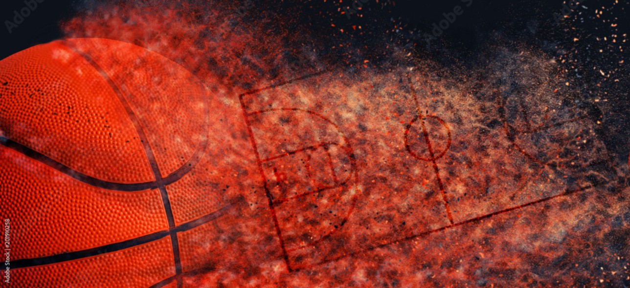 Basketball banner background