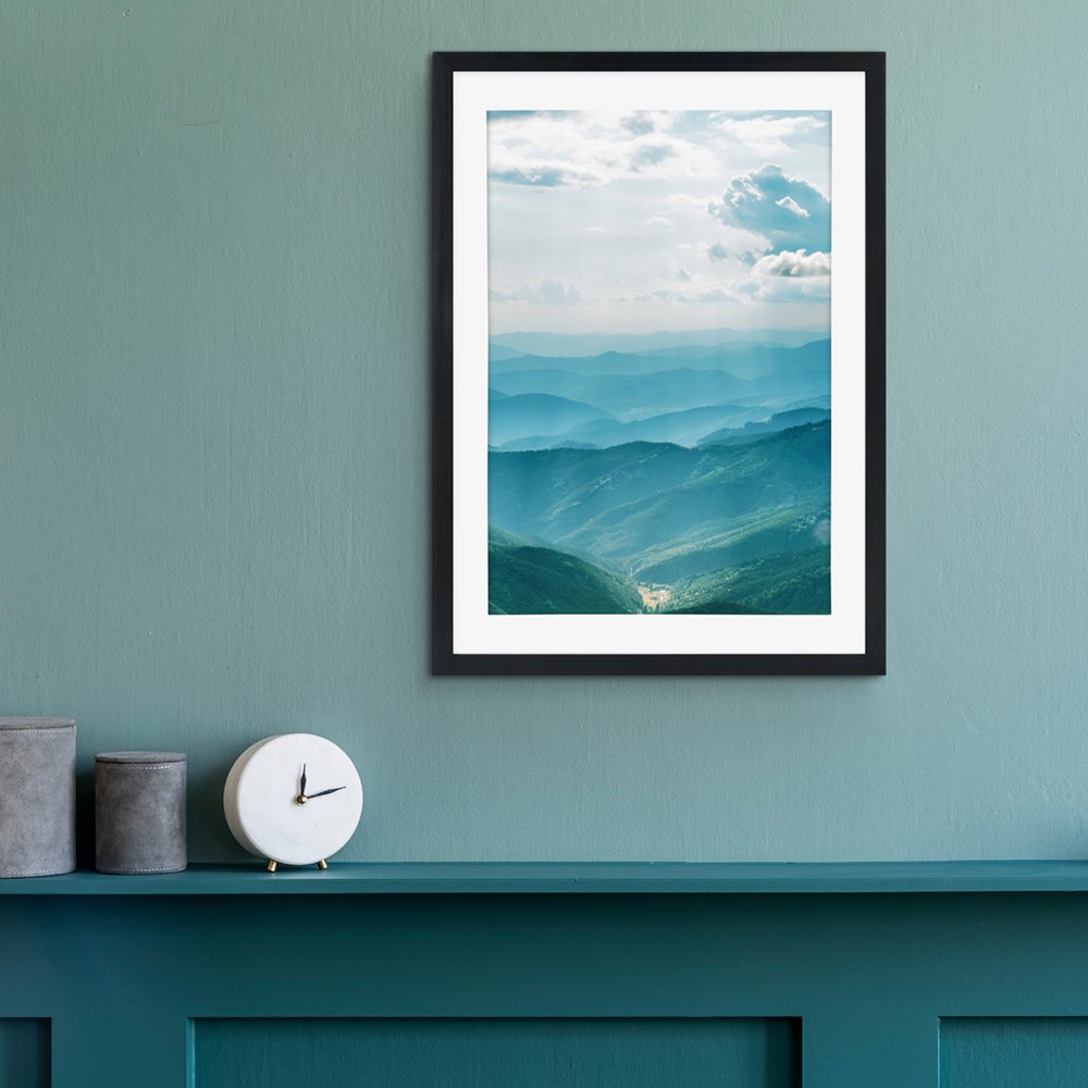 Mountain landscape poster från | Familjetapeter